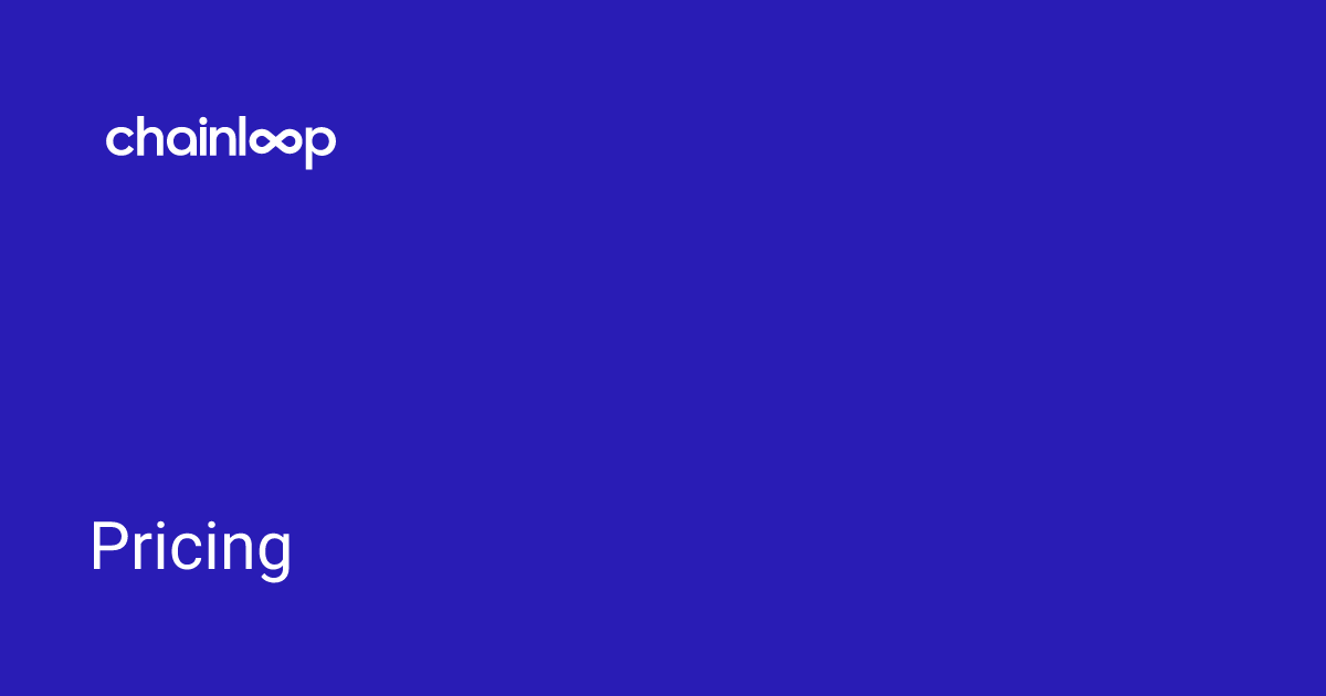 Pricing — Chainloop